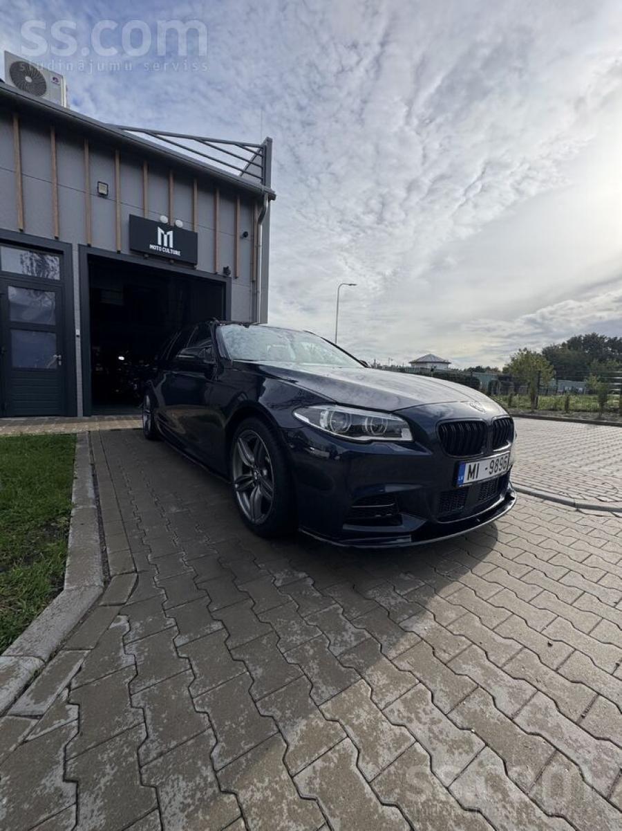 Blue BMW 530 2013 in Riga, with an engine capacity of 3.00 L and mileage of 343 thousand km for 14950 €, photo 1 on AUTOMOTO.COM.LV