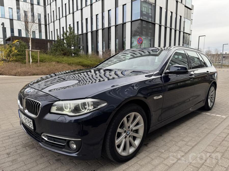 Blue BMW 530 2014 in Riga, with an engine capacity of 3.00 L and mileage of 243 thousand km for 12500 €, photo 4 on AUTOMOTO.COM.LV