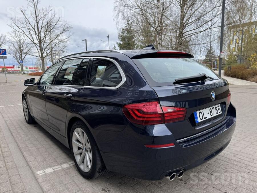 Blue BMW 530 2014 in Riga, with an engine capacity of 3.00 L and mileage of 243 thousand km for 12500 €, photo 5 on AUTOMOTO.COM.LV