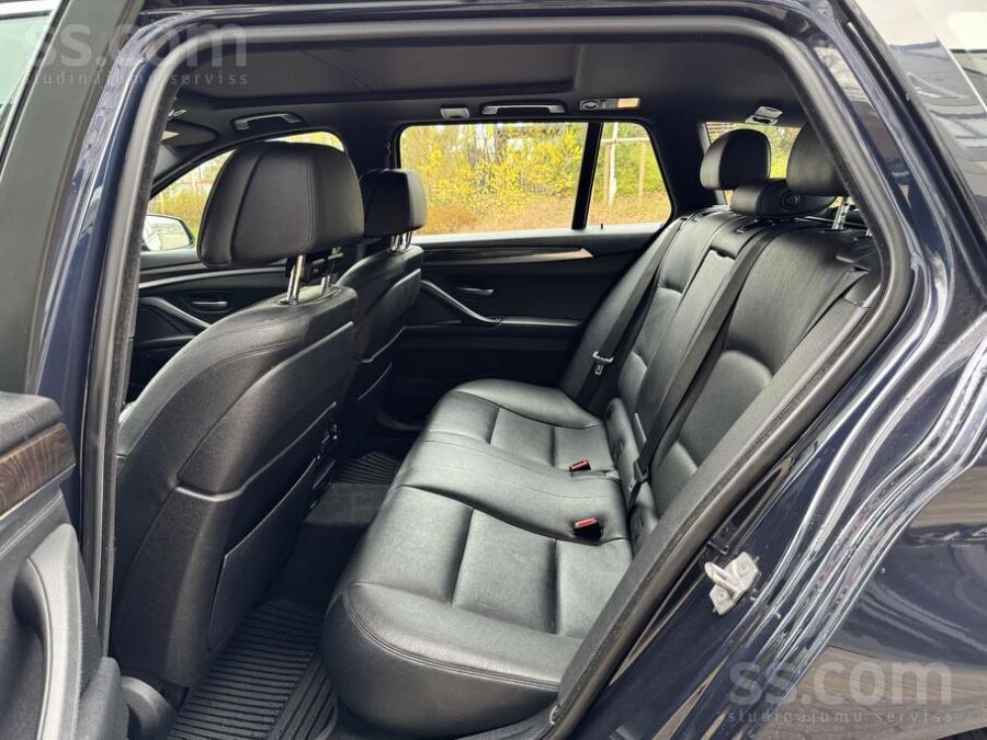 Blue BMW 530 2014 in Riga, with an engine capacity of 3.00 L and mileage of 243 thousand km for 12500 €, photo 9 on AUTOMOTO.COM.LV