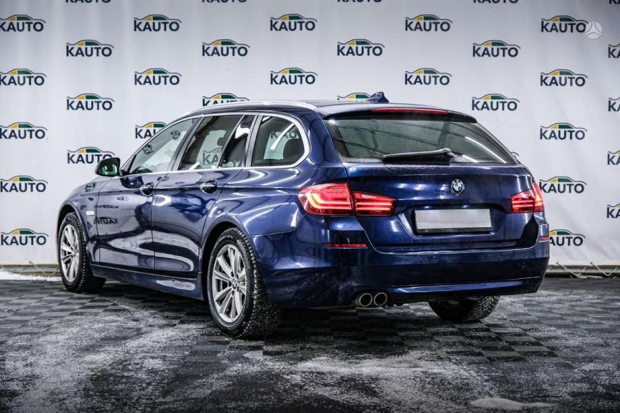 Blue BMW 530 2015 in Kaunas, with an engine capacity of 3.00 L and mileage of 303 thousand km for 10290 €, photo 4 on AUTOMOTO.COM.LV