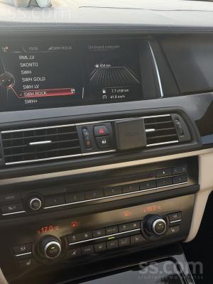 Blue BMW 530 2016 in Riga, with an engine capacity of 3.00 L and mileage of 214 thousand km for 15500 €, photo 13 on AUTOMOTO.COM.LV