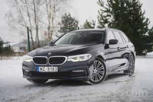 Blue BMW 530 2018 in Riga, with an engine capacity of 3.00 L and mileage of 253 thousand km for 19990 €, photo  on AUTOMOTO.COM.LV