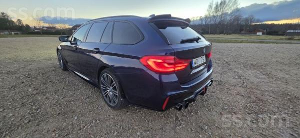 Blue BMW 530 2018 in Riga, with an engine capacity of 3.00 L and mileage of 0 thousand km for 22300 €, photo 7 on AUTOMOTO.COM.LV