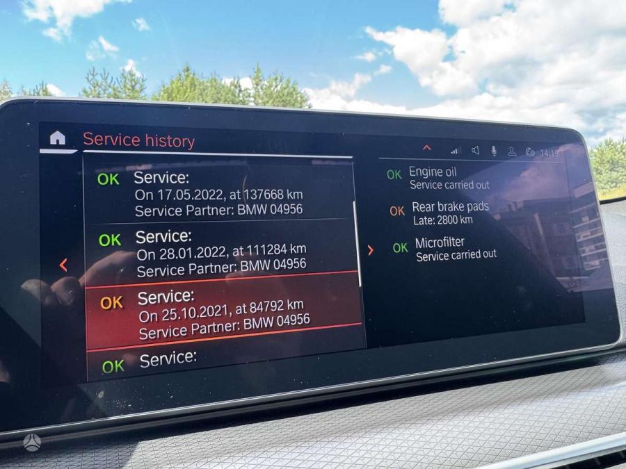 Синий БМВ 530 2020 в Вильнюс, объемом двигателя 2.99 л и пробегом 229 тыс. км за 24500 €, фото 21 на AUTOMOTO.COM.LV