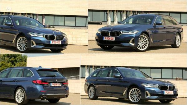 Blue BMW 530 2020 in Vilnius, with an engine capacity of 2.99 L and mileage of 176 thousand km for 26550 €, photo 6 on AUTOMOTO.COM.LV