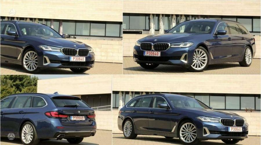 Синий БМВ 530 2020 в Вильнюс, объемом двигателя 3.00 л и пробегом 176 тыс. км за 26600 €, фото 7 на AUTOMOTO.COM.LV