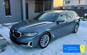 Zils BMW 530 2021 Viļņa, ar dzinēja tilpumu 2.00 L un nobraukumu 149 tūkst. km par 25990 €, foto  vietnē AUTOMOTO.COM.LV