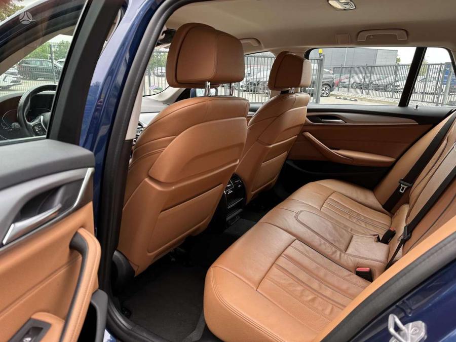 Blue BMW 530 2021 in Kaunas, with an engine capacity of 2.00 L and mileage of 191 thousand km for 21900 €, photo 17 on AUTOMOTO.COM.LV