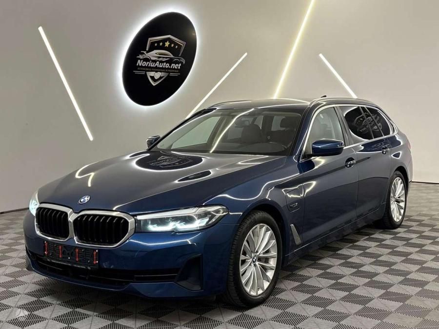 Blue BMW 530 2021 in Marijampole, with an engine capacity of 2.00 L and mileage of 277 thousand km for 18999 €, photo 13 on AUTOMOTO.COM.LV