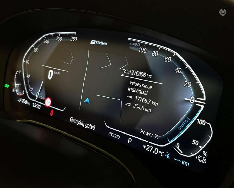 Blue BMW 530 2021 in Marijampole, with an engine capacity of 2.00 L and mileage of 277 thousand km for 18999 €, photo 16 on AUTOMOTO.COM.LV