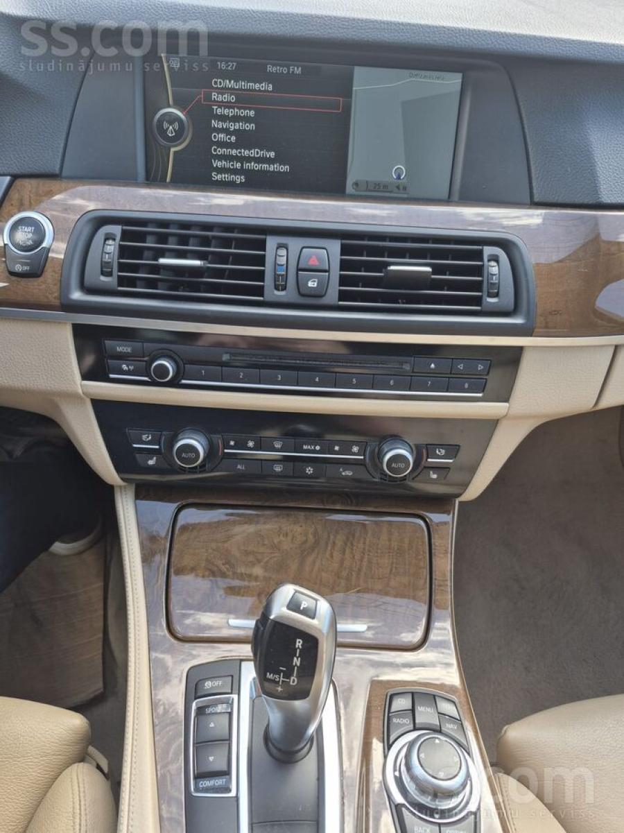 Brūns BMW 530 2011 Daugavpils, ar dzinēja tilpumu 3.00 L un nobraukumu 232 tūkst. km par 11500 €, foto 15 vietnē AUTOMOTO.COM.LV