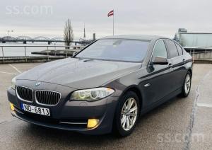 Brown BMW 530 2013 in Riga, with an engine capacity of 3.00 L and mileage of 350 thousand km for 11450 €, photo 3 on AUTOMOTO.COM.LV