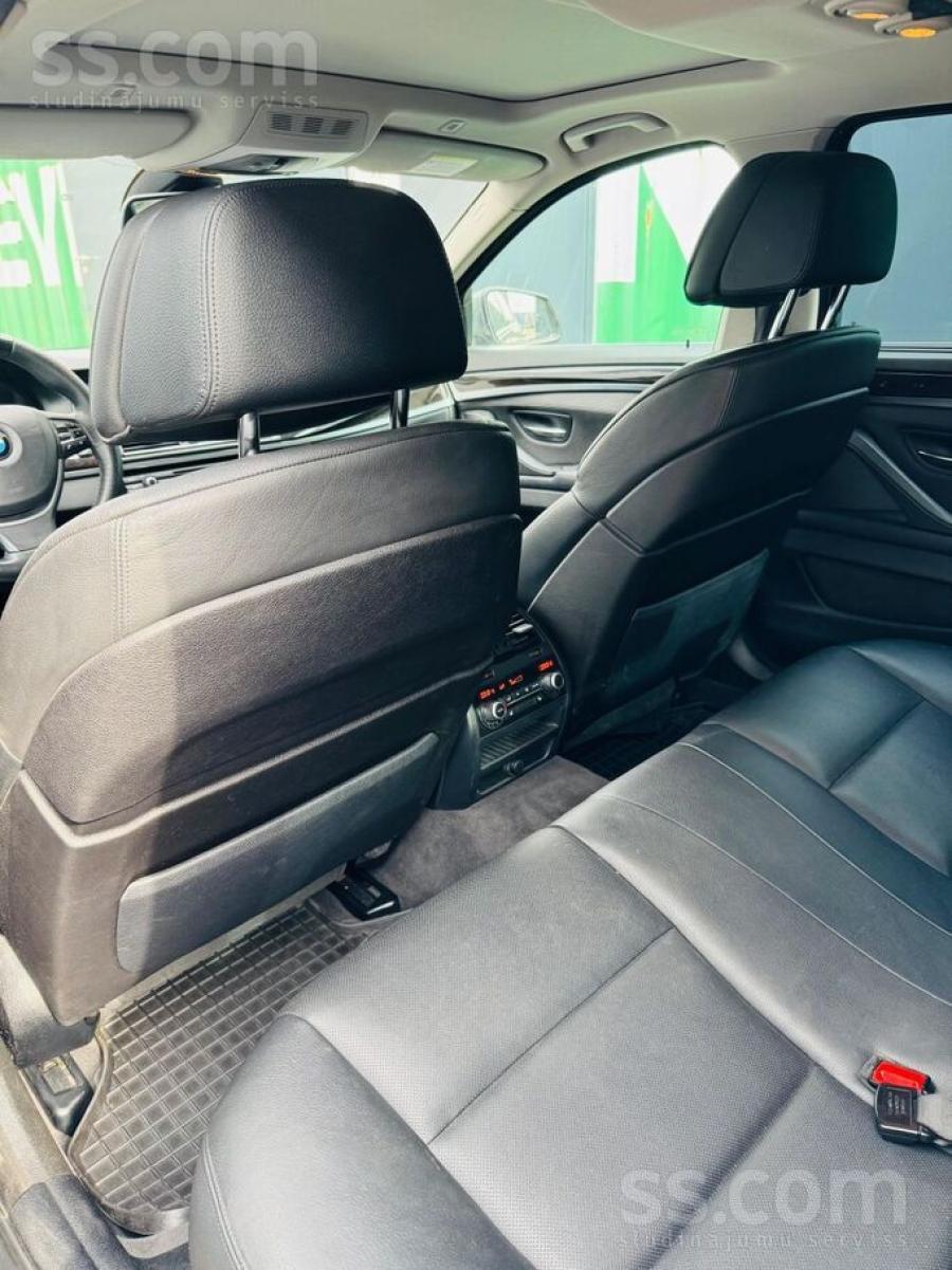 Brown BMW 530 2013 in Riga, with an engine capacity of 3.00 L and mileage of 350 thousand km for 11450 €, photo 8 on AUTOMOTO.COM.LV