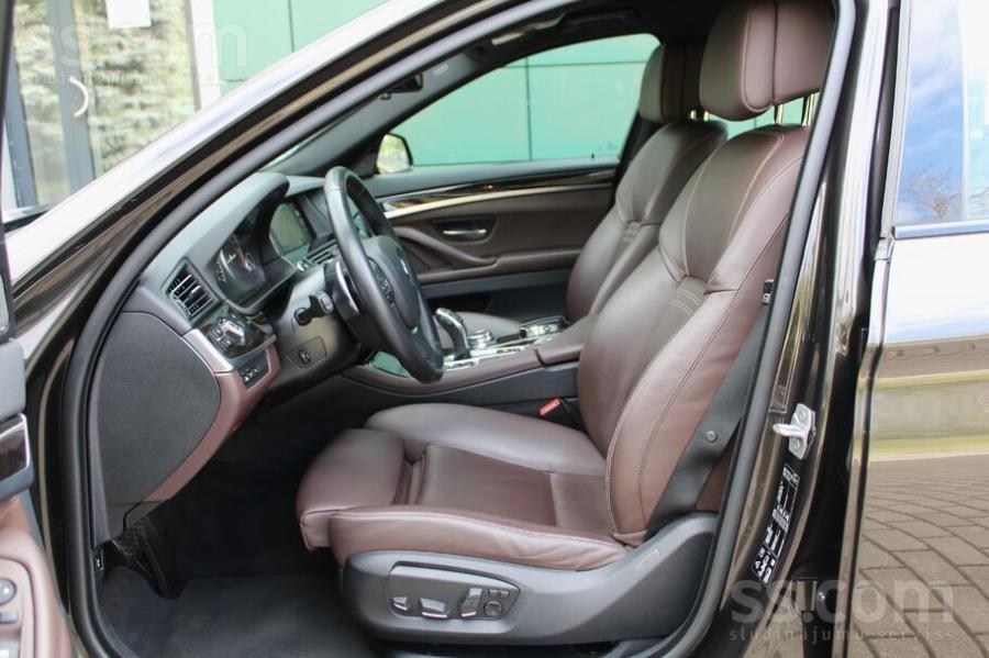 Brown BMW 530 2016 in Tukums, with an engine capacity of 3.00 L and mileage of 188 thousand km for 17999 €, photo 12 on AUTOMOTO.COM.LV