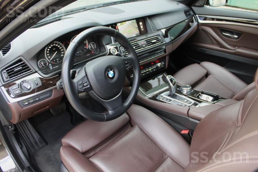 Brown BMW 530 2016 in Tukums, with an engine capacity of 3.00 L and mileage of 188 thousand km for 17999 €, photo 13 on AUTOMOTO.COM.LV