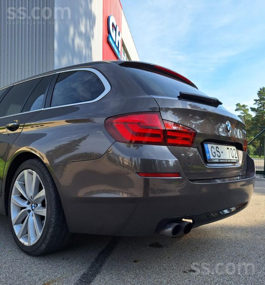 Brown BMW 530 2011 in Riga, with an engine capacity of 3.00 L and mileage of 410 thousand km for 7100 €, photo 6 on AUTOMOTO.COM.LV