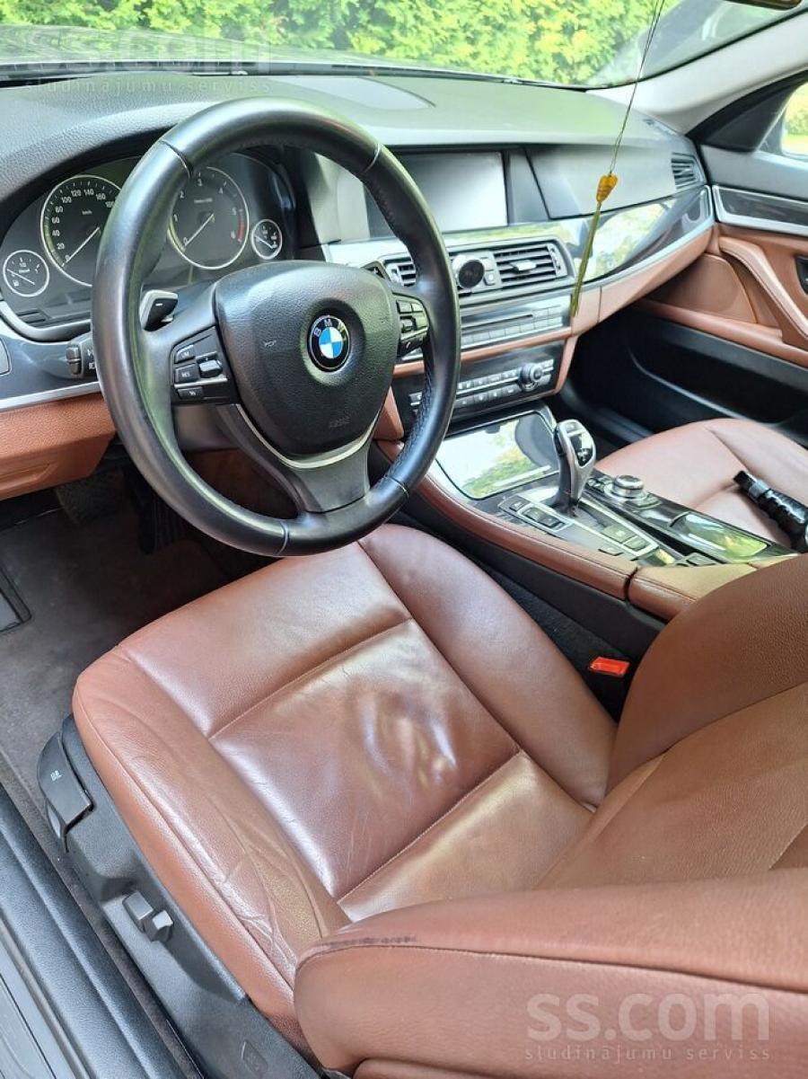 Brown BMW 530 2011 in Riga, with an engine capacity of 3.00 L and mileage of 410 thousand km for 7100 €, photo 15 on AUTOMOTO.COM.LV