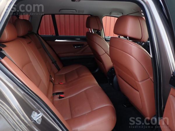 Brown BMW 530 2012 in Liepaja, with an engine capacity of 3.00 L and mileage of 335 thousand km for 9990 €, photo 6 on AUTOMOTO.COM.LV