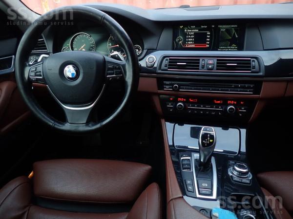 Brown BMW 530 2012 in Liepaja, with an engine capacity of 3.00 L and mileage of 335 thousand km for 9990 €, photo 8 on AUTOMOTO.COM.LV