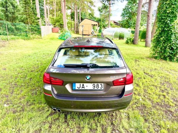 Brown BMW 530 2012 in Riga, with an engine capacity of 3.00 L and mileage of 359 thousand km for 9900 €, photo 4 on AUTOMOTO.COM.LV