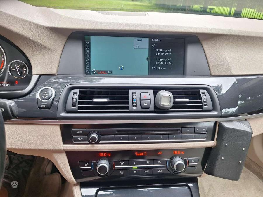 Brūns BMW 530 2012 Utena, ar dzinēja tilpumu 2.99 L un nobraukumu 337 tūkst. km par 7700 €, foto 17 vietnē AUTOMOTO.COM.LV