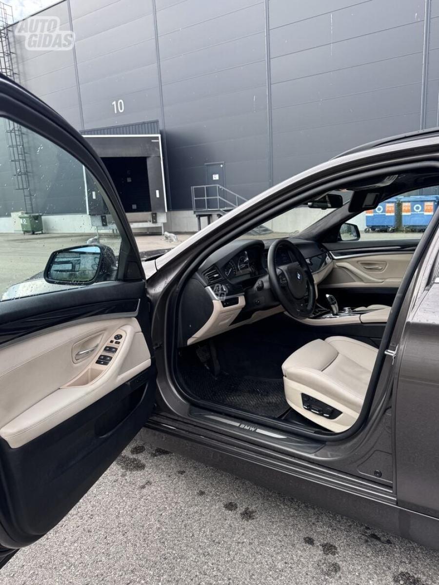Brown BMW 530 2012 in Kaunas, with an engine capacity of 3.00 L and mileage of 332 thousand km for 8700 €, photo 10 on AUTOMOTO.COM.LV