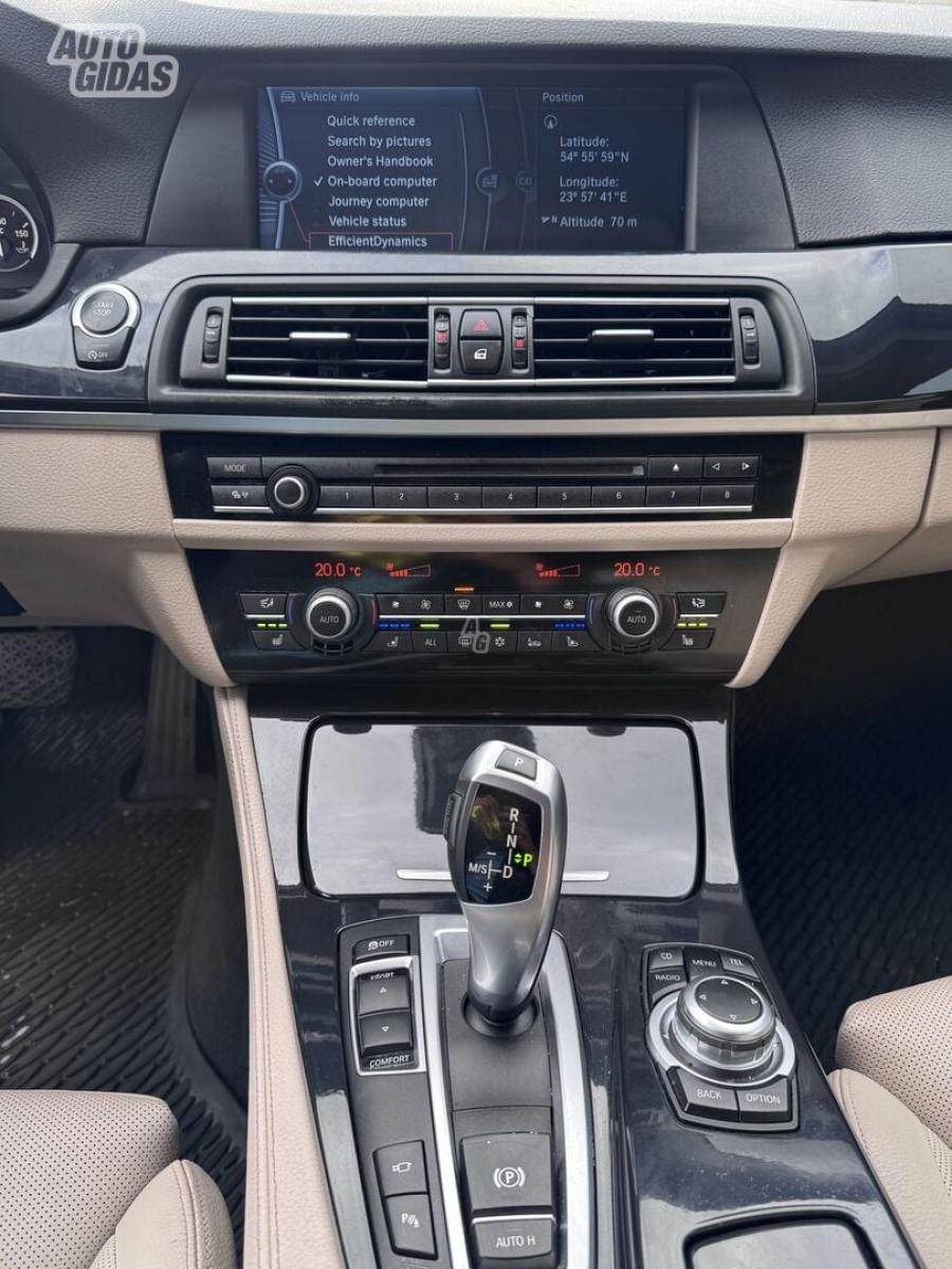 Brown BMW 530 2012 in Kaunas, with an engine capacity of 3.00 L and mileage of 332 thousand km for 8700 €, photo 13 on AUTOMOTO.COM.LV