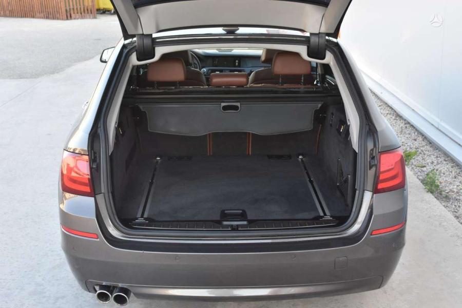 Brown BMW 530 2012 in Riga, with an engine capacity of 2.99 L and mileage of 210 thousand km for 8450 €, photo 23 on AUTOMOTO.COM.LV