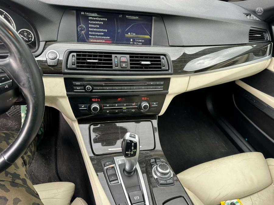 Brown BMW 530 2013 in Jurbarkas, with an engine capacity of 2.99 L and mileage of 350 thousand km for 6299 €, photo 18 on AUTOMOTO.COM.LV