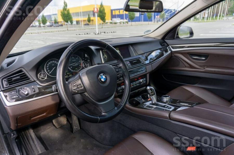 Brūns BMW 530 2014 Rīga, ar dzinēja tilpumu 3.00 L un nobraukumu 212 tūkst. km par 13990 €, foto 10 vietnē AUTOMOTO.COM.LV