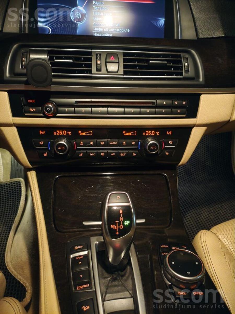Brown BMW 530 2014 in Daugavpils, with an engine capacity of 3.00 L and mileage of 463 thousand km for 10500 €, photo 17 on AUTOMOTO.COM.LV