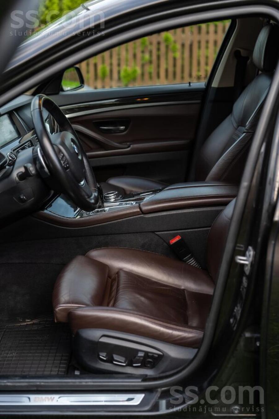 Brown BMW 530 2014 in Riga, with an engine capacity of 3.00 L and mileage of 0 thousand km for 12700 €, photo 12 on AUTOMOTO.COM.LV