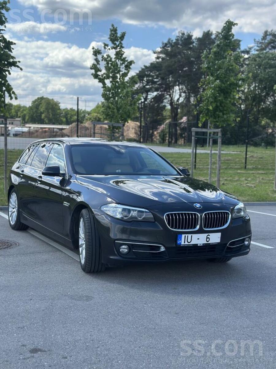 Brown BMW 530 2015 in Valmiera, with an engine capacity of 3.00 L and mileage of 300 thousand km for 14210 €, photo 1 on AUTOMOTO.COM.LV