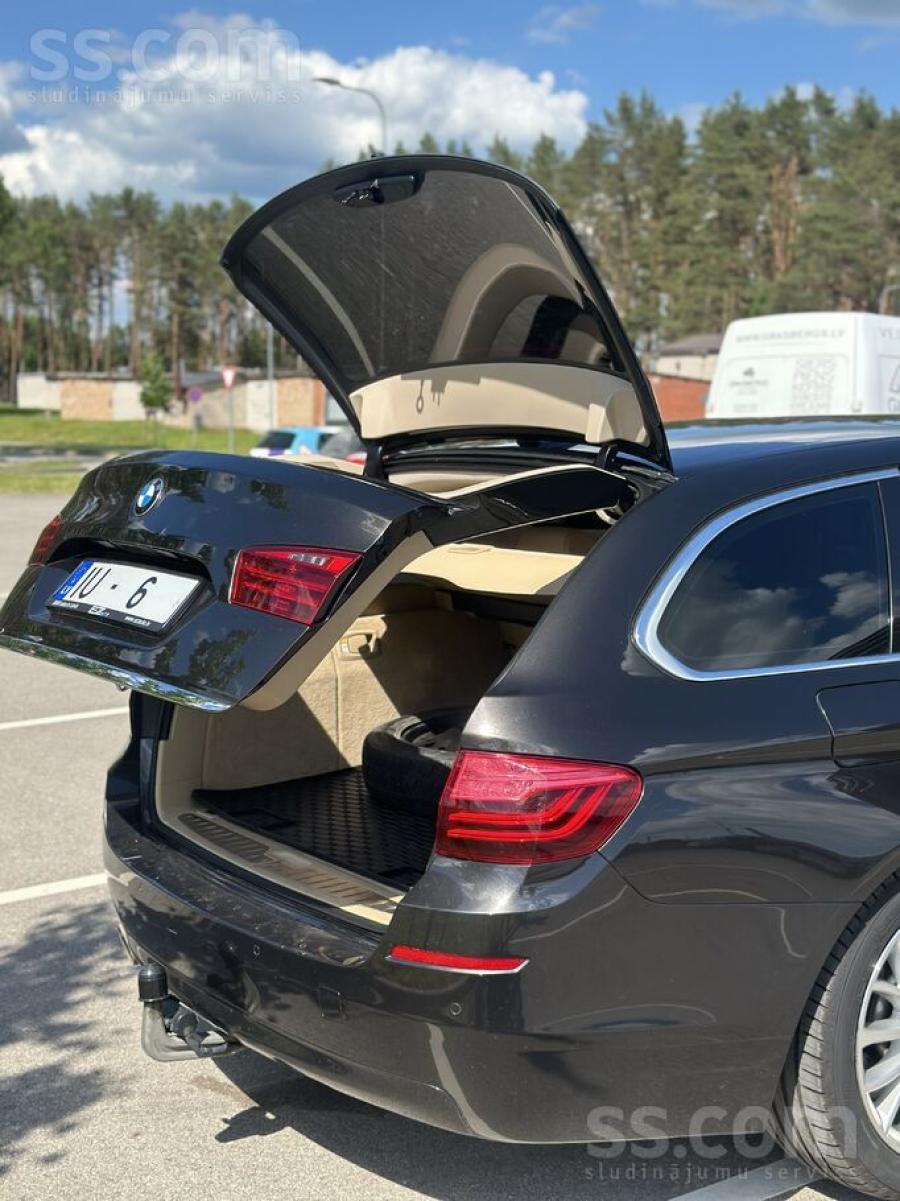 Brown BMW 530 2015 in Valmiera, with an engine capacity of 3.00 L and mileage of 300 thousand km for 14210 €, photo 11 on AUTOMOTO.COM.LV