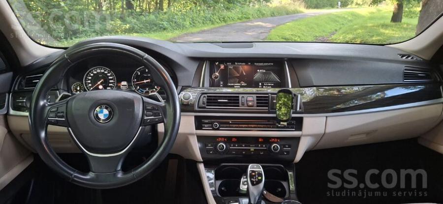 Brown BMW 530 2015 in Ogre, with an engine capacity of 3.00 L and mileage of 315 thousand km for 10400 €, photo 12 on AUTOMOTO.COM.LV