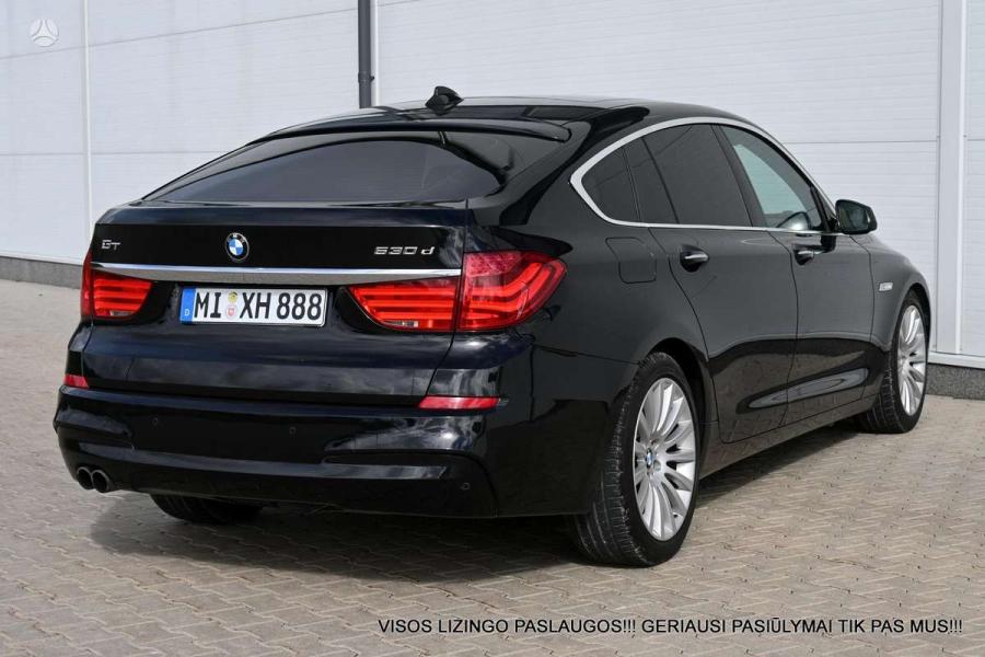 Black BMW 530 Gran Turismo 2010 in Kretinga, with an engine capacity of 2.99 L and mileage of 259 thousand km for 9799 €, photo 9 on AUTOMOTO.COM.LV