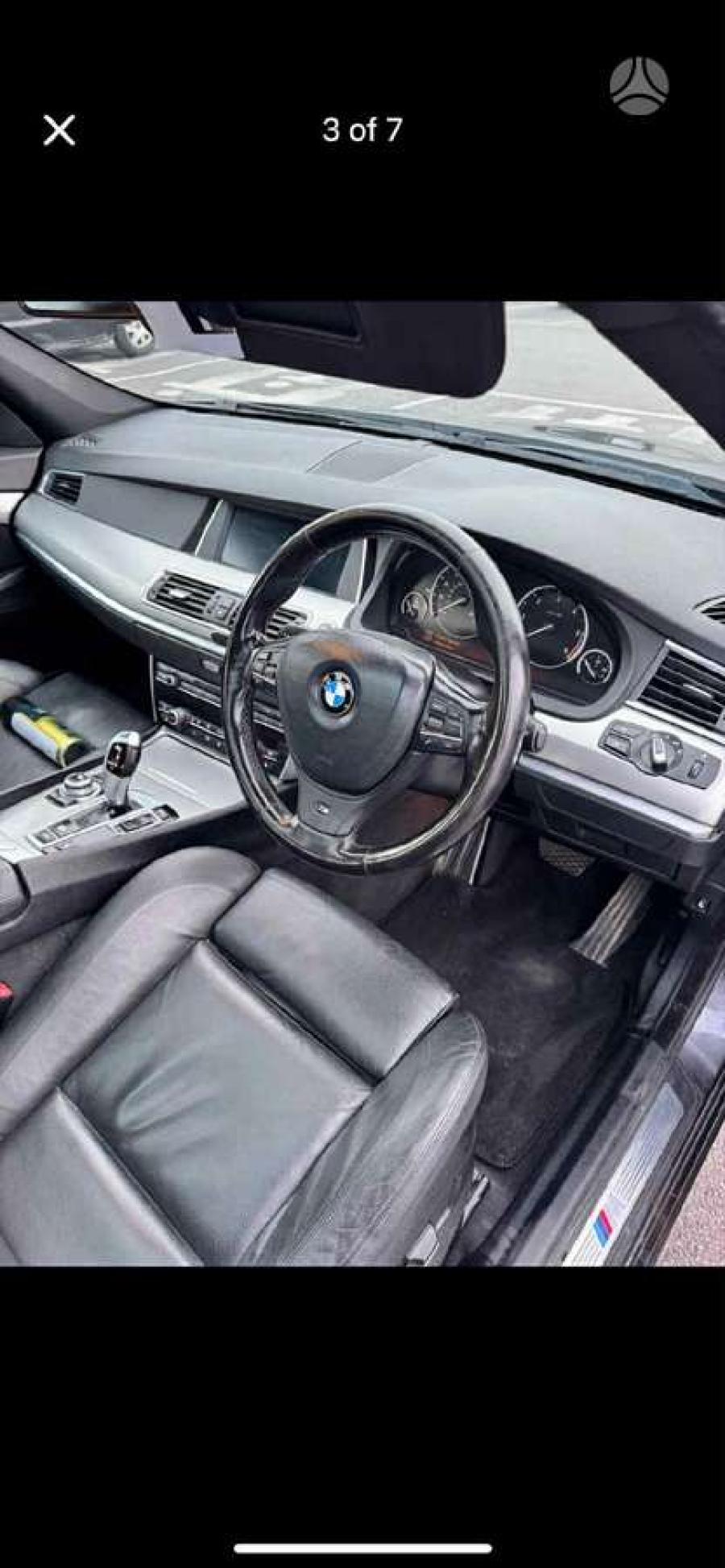 Melns BMW 530 Gran Turismo 2012 Šauļi, ar dzinēja tilpumu 2.99 L un nobraukumu 176 tūkst. km par 6200 €, foto 3 vietnē AUTOMOTO.COM.LV