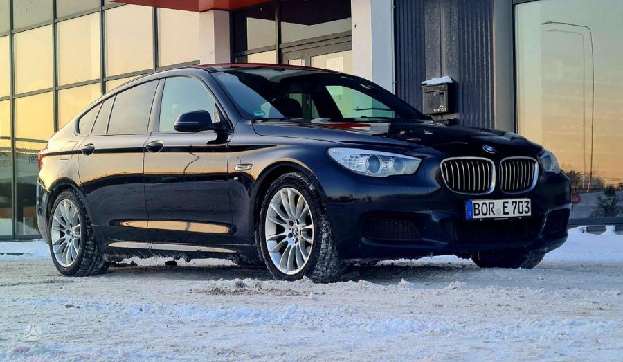 Blue BMW 530 Gran Turismo 2013 in Vilnius, with an engine capacity of 2.99 L and mileage of 328 thousand km for 13850 €, photo 5 on AUTOMOTO.COM.LV