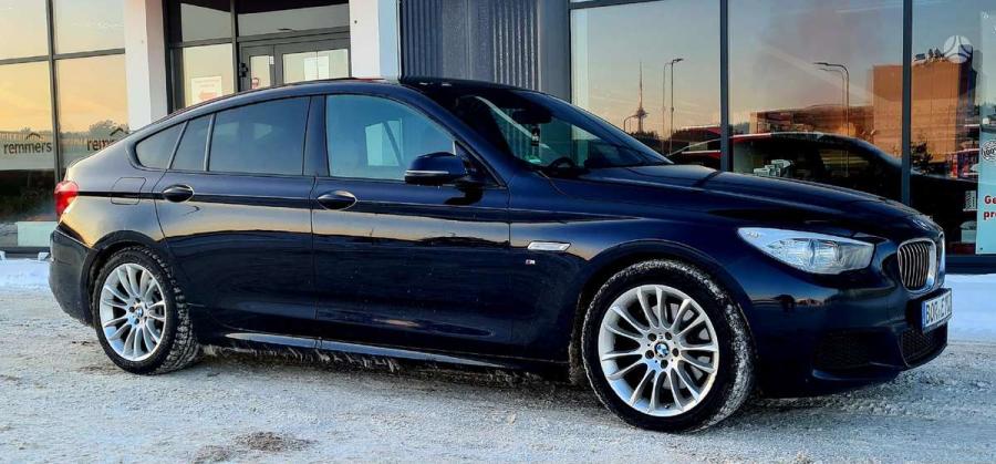 Blue BMW 530 Gran Turismo 2013 in Vilnius, with an engine capacity of 2.99 L and mileage of 324 thousand km for 12950 €, photo 5 on AUTOMOTO.COM.LV