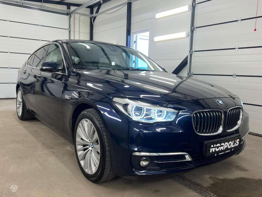 Blue BMW 530 Gran Turismo 2015 in Vilnius, with an engine capacity of 2.99 L and mileage of 205 thousand km for 12584 €, photo 1 on AUTOMOTO.COM.LV