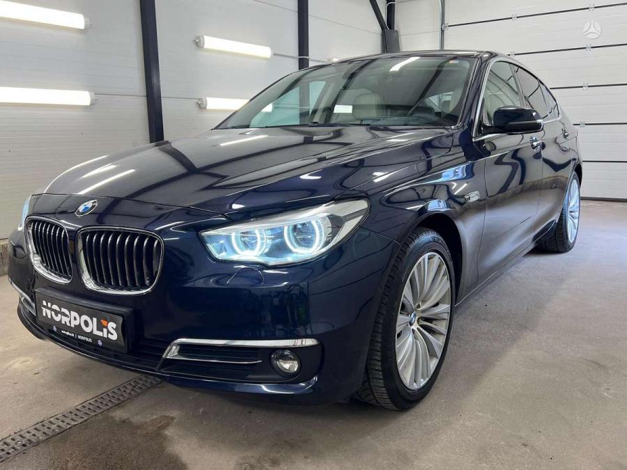 Blue BMW 530 Gran Turismo 2015 in Vilnius, with an engine capacity of 2.99 L and mileage of 205 thousand km for 12584 €, photo 3 on AUTOMOTO.COM.LV