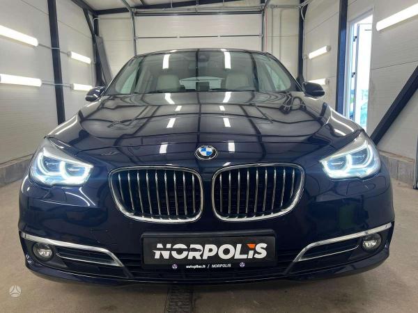 Blue BMW 530 Gran Turismo 2015 in Vilnius, with an engine capacity of 2.99 L and mileage of 205 thousand km for 12584 €, photo 5 on AUTOMOTO.COM.LV
