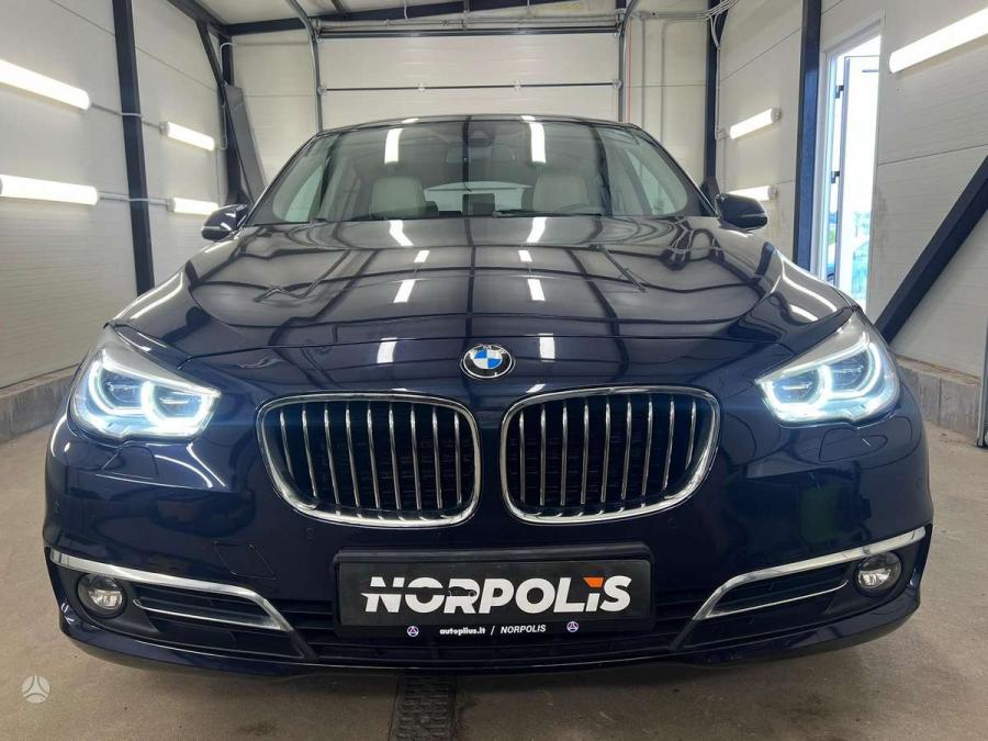 Blue BMW 530 Gran Turismo 2015 in Vilnius, with an engine capacity of 2.99 L and mileage of 205 thousand km for 12584 €, photo 6 on AUTOMOTO.COM.LV