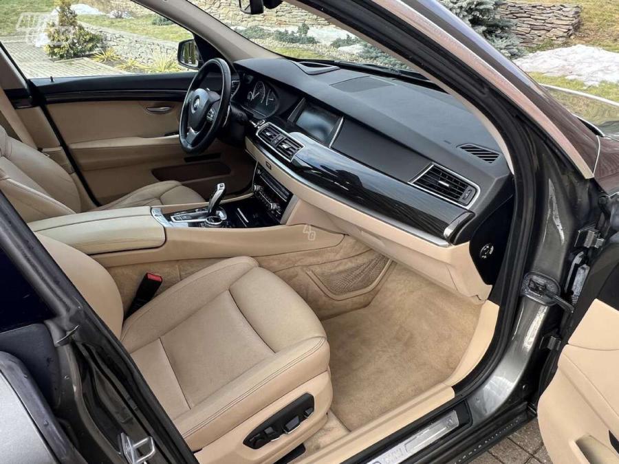 Grey BMW 530 Gran Turismo 2014 in Kedainiai, with an engine capacity of 3.00 L and mileage of 255 thousand km for 9950 €, photo 21 on AUTOMOTO.COM.LV