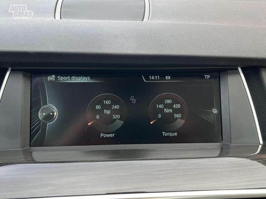 Grey BMW 530 Gran Turismo 2014 in Kedainiai, with an engine capacity of 3.00 L and mileage of 255 thousand km for 9950 €, photo 34 on AUTOMOTO.COM.LV