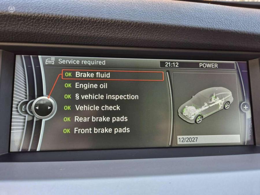 White BMW 530 Gran Turismo 2012 in Vilnius, with an engine capacity of 2.99 L and mileage of 382 thousand km for 8888 €, photo 23 on AUTOMOTO.COM.LV