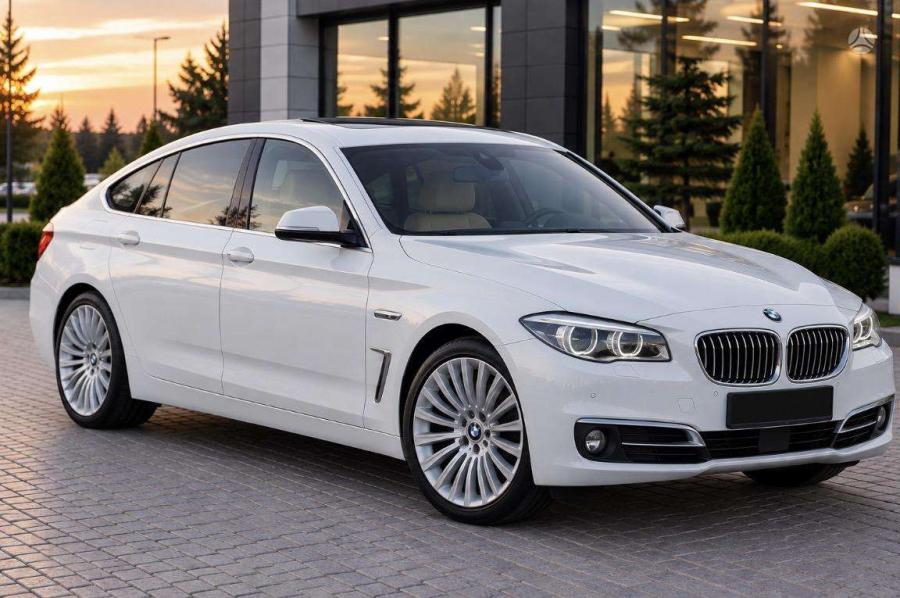 Balts BMW 530 Gran Turismo 2015 Klaipėda, ar dzinēja tilpumu 2.99 L un nobraukumu 156 tūkst. km par 17800 €, foto 1 vietnē AUTOMOTO.COM.LV