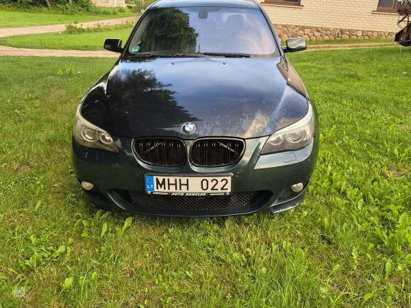 Green BMW 530 2005 in Druskininkai, with an engine capacity of 2.99 L and mileage of 300 thousand km for 5300 €, photo 1 on AUTOMOTO.COM.LV