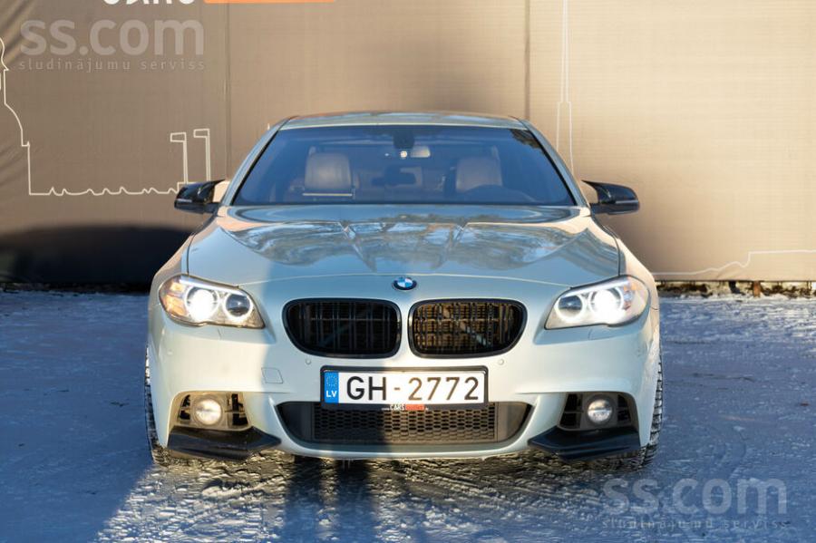 Green BMW 530 2012 in Riga, with an engine capacity of 3.00 L and mileage of 310 thousand km for 15990 €, photo 2 on AUTOMOTO.COM.LV